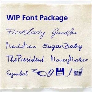 WIP Font Package | WIP – Write It Personal Fonts